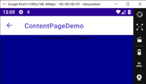 .NET MAUI NavigationPage